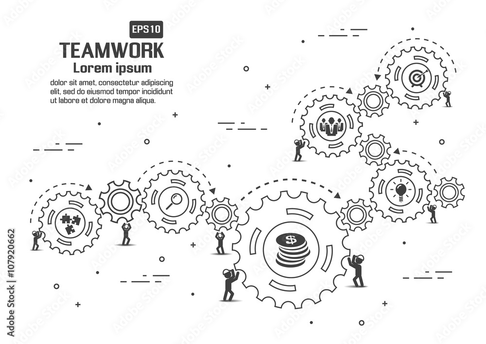 Teamwork graphic vector design Stock Vector | Adobe Stock