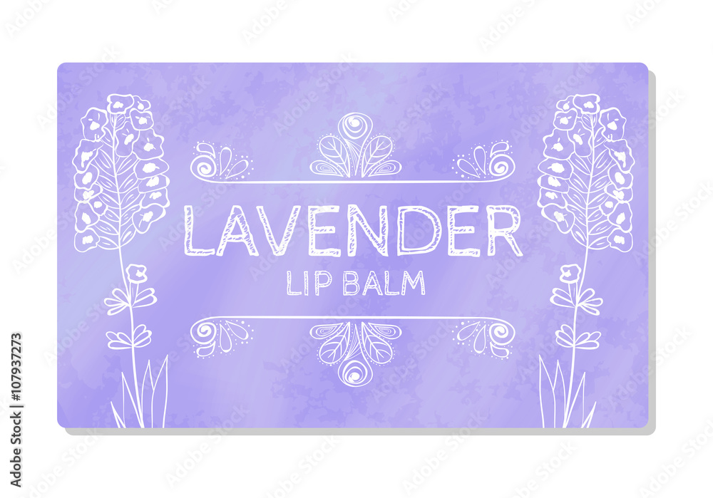 Colorful textured label, sticker for cosmetic products. The packaging ...