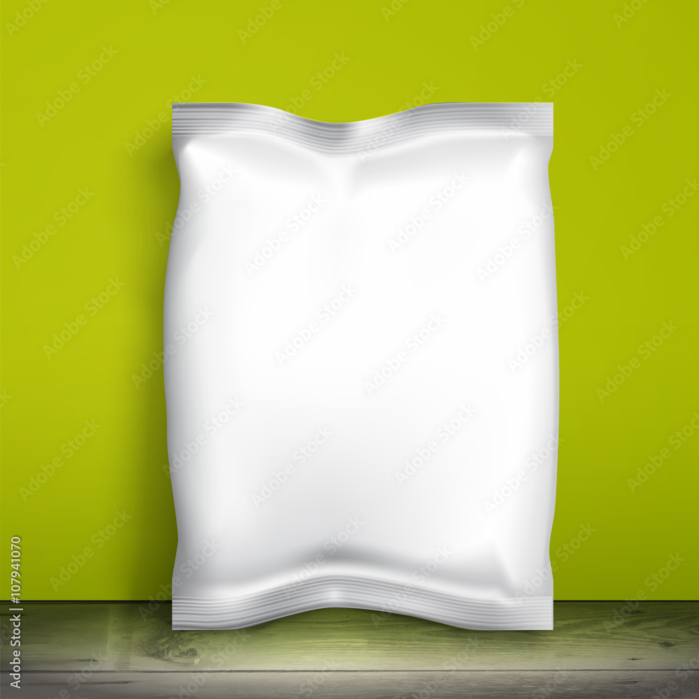 Blank white packaging. Sample package. Blank template for design. Net ...