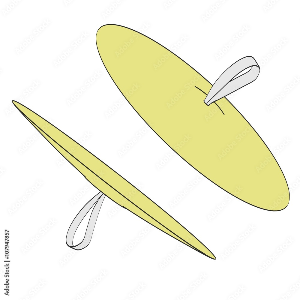 2d cartoon illustration of cymbal Stock Illustration | Adobe Stock