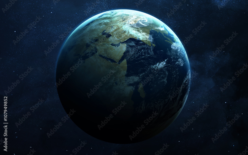 Earth - High resolution images presents planets of the solar system on ...