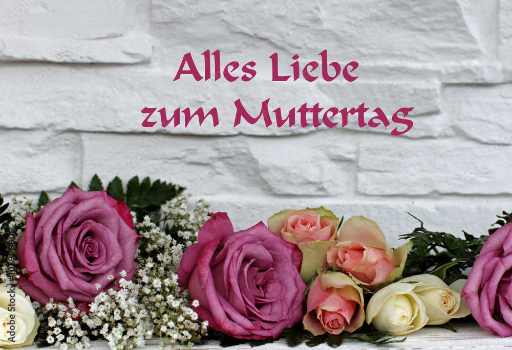 Glückwünsche zum Muttertag Stock Photo | Adobe Stock