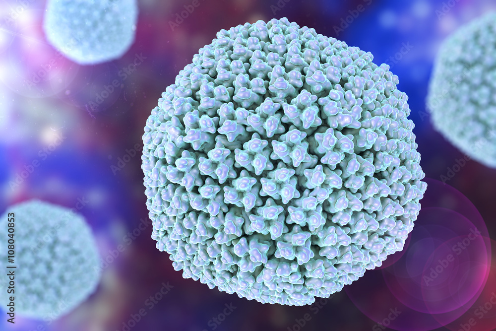 Background with virus. Adenovirus type 5 which causes respiratory ...