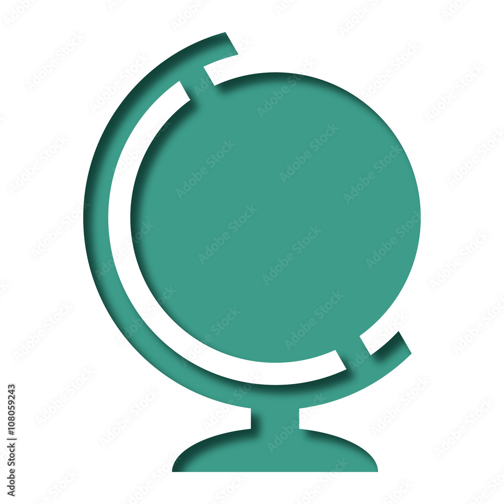 Logo planisphère. Stock Vector | Adobe Stock