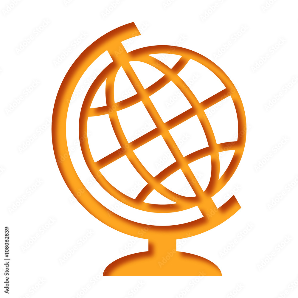 Logo planisphère. vector de Stock | Adobe Stock