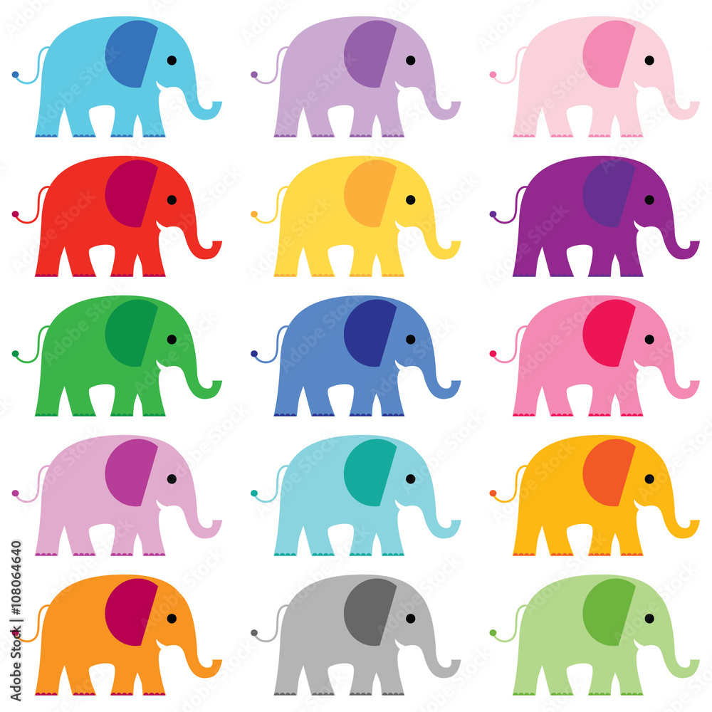 elephant clipart Stock Illustration | Adobe Stock