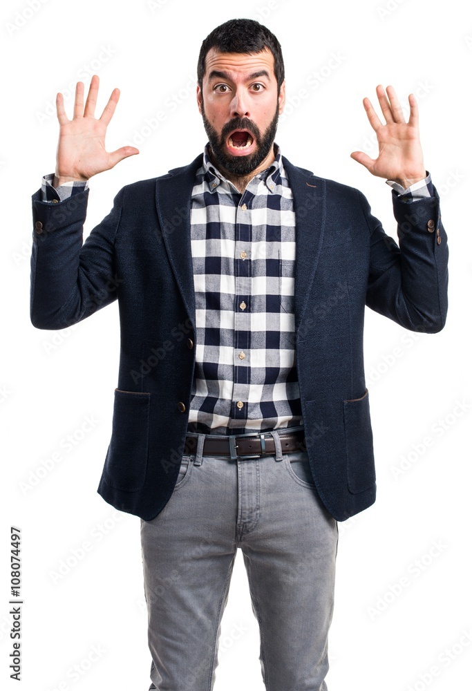 frustrated handsome man Stock 写真 | Adobe Stock