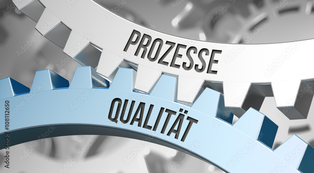 Zahnrad / Prozesse / Qualität Stock Illustration | Adobe Stock