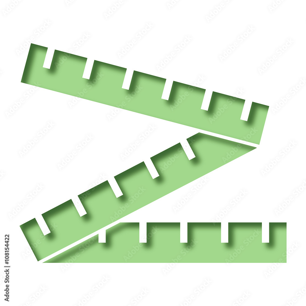 Logo mètre. Stock Vector | Adobe Stock