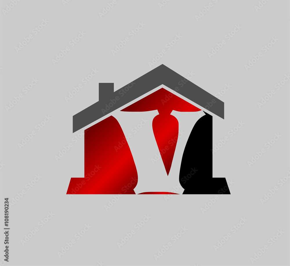 V company vector logo and symbol Design Stock Vector | Adobe Stock