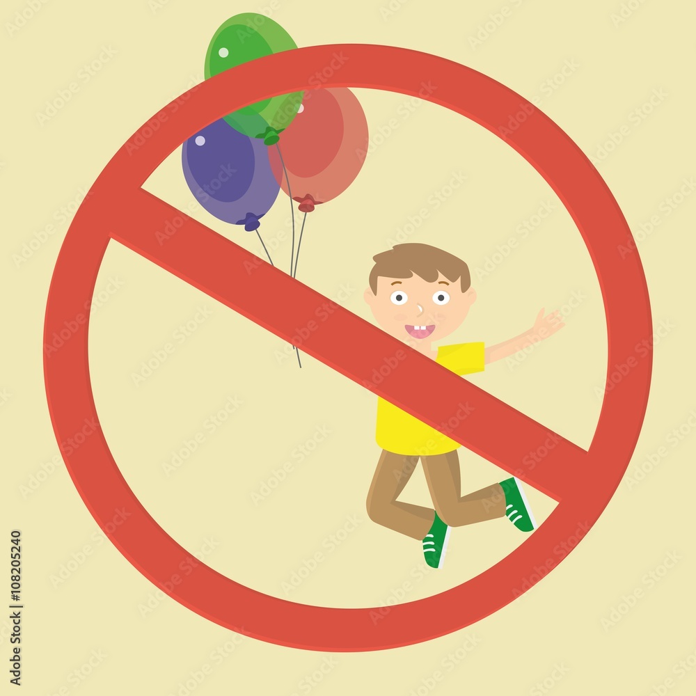 No kids sign. No children allowed sign. Stock Vector | Adobe Stock