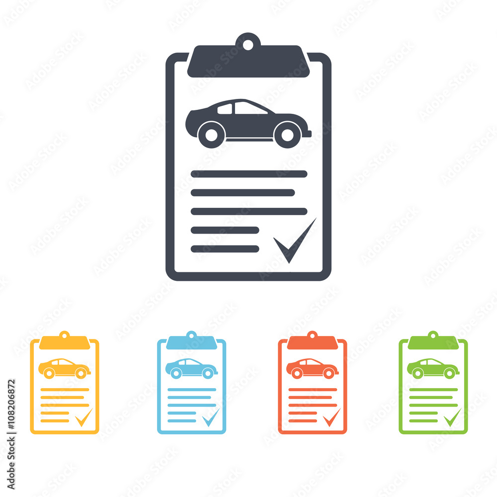 vehicle inspection icon Stock Vector | Adobe Stock