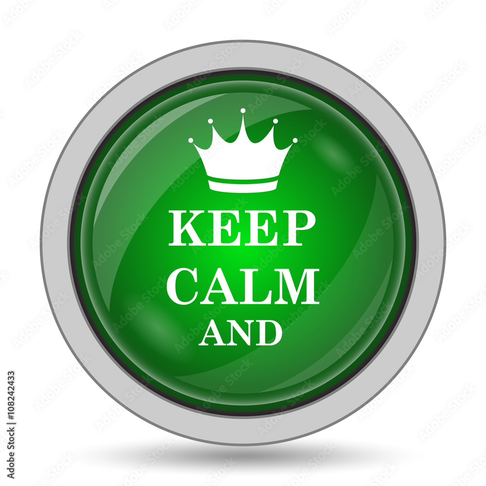 Keep calm icon Stock Illustration | Adobe Stock