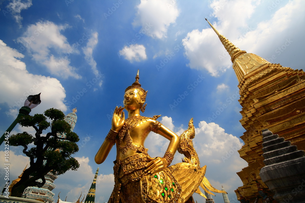 Kinnari, human bird of Wat Phra Kaew Stock Photo | Adobe Stock