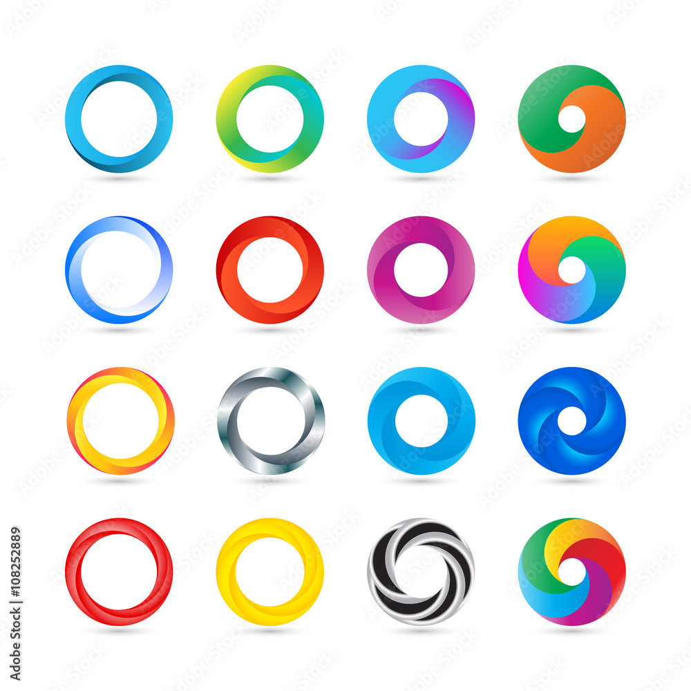 Business Abstract Circle icon. Stock Vector | Adobe Stock
