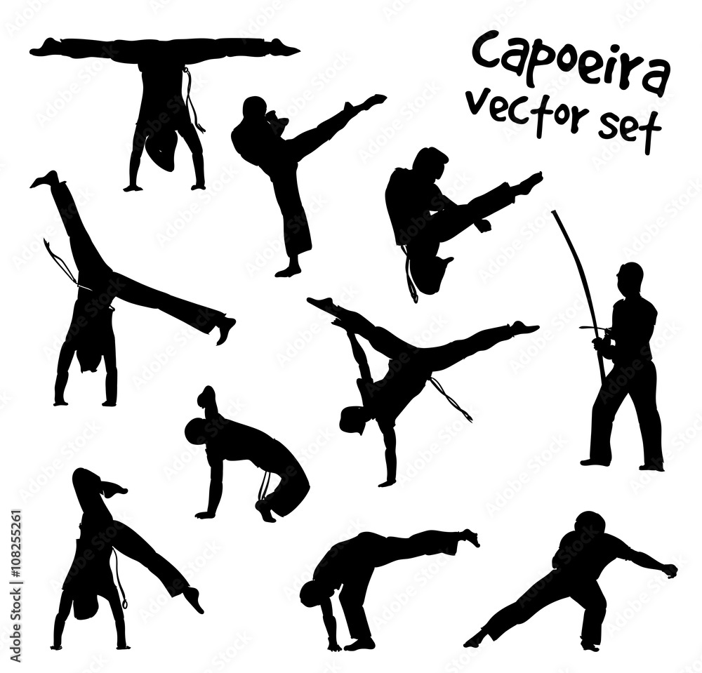 vector capoeira set Stock-Vektorgrafik | Adobe Stock