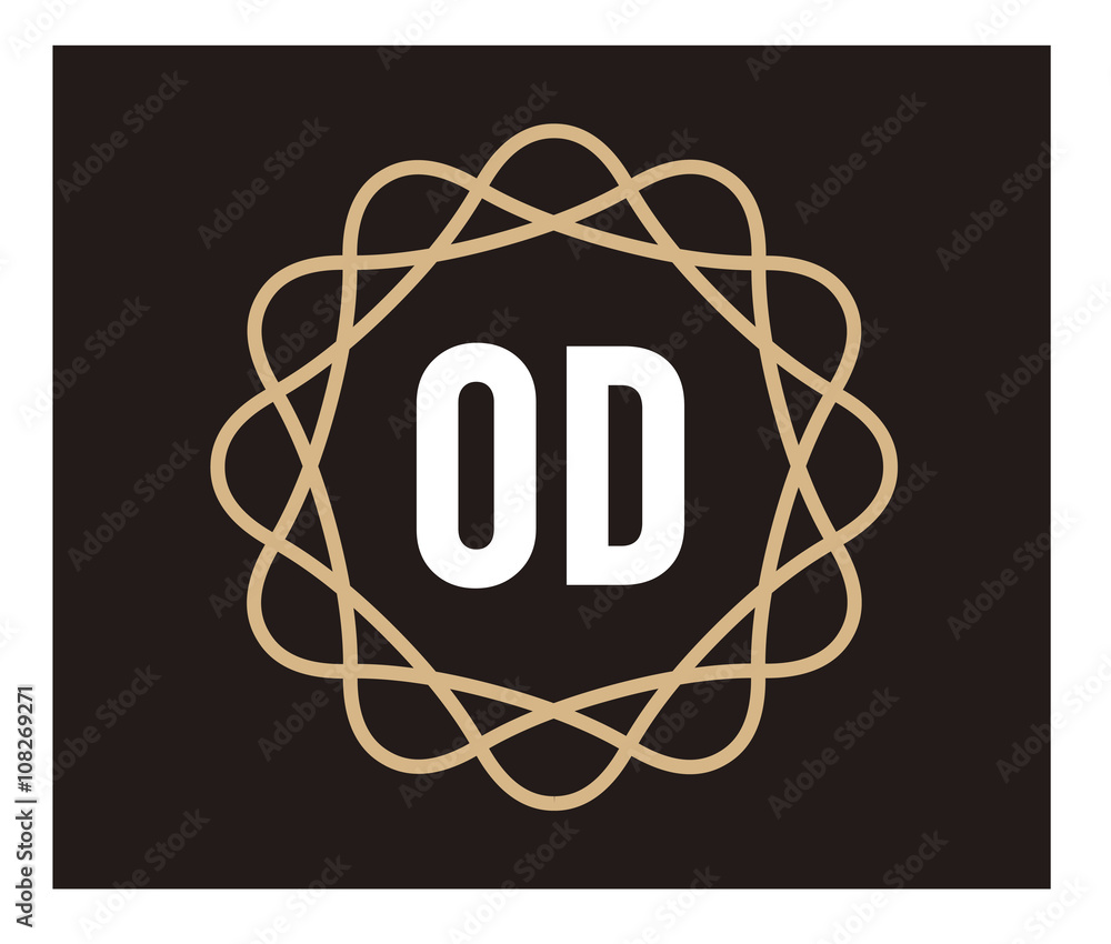 OD Initial Logo for your startup venture Stock Vector | Adobe Stock