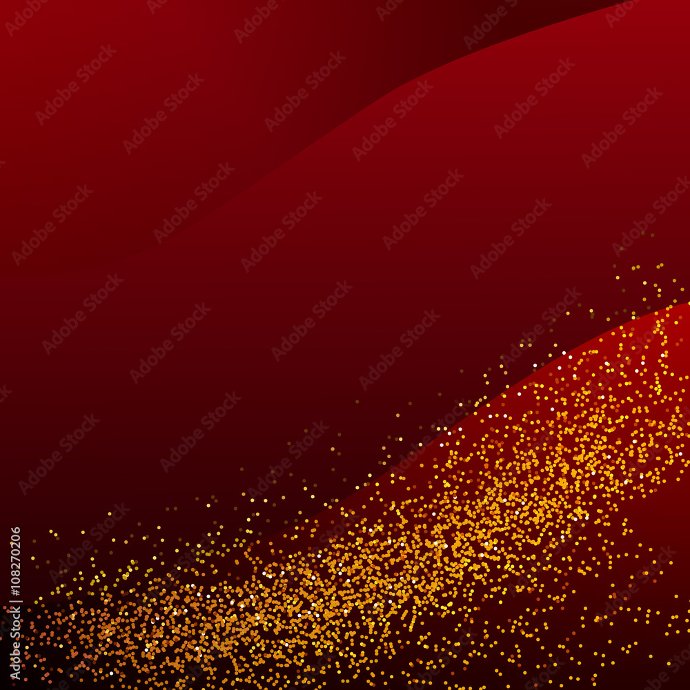 Red And Gold Glitter Background