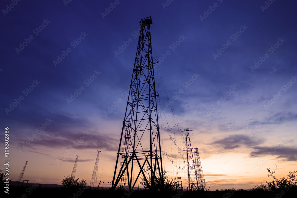 Radio Tower with sky background Stock Photo | Adobe Stock