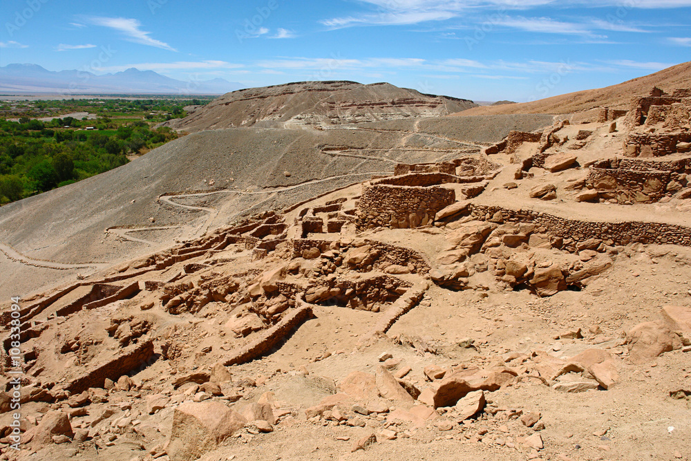 Ruins of incan buildings on the Atacama desert Stock Photo | Adobe Stock