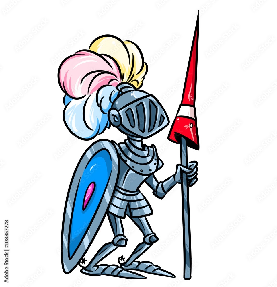 Cartoon Medieval Knight Armor