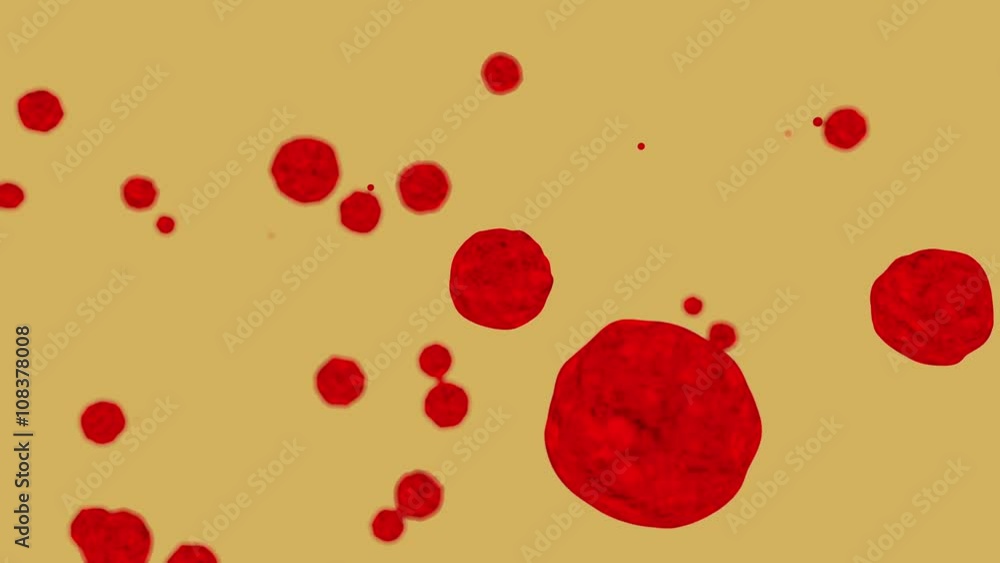 Illustration of human cells, high definition microbiology, viruses ...