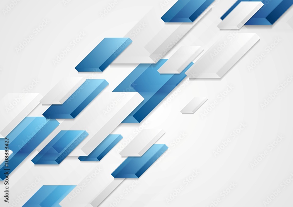 Abstract bright corporate tech 3d shapes background Stock Vector ...