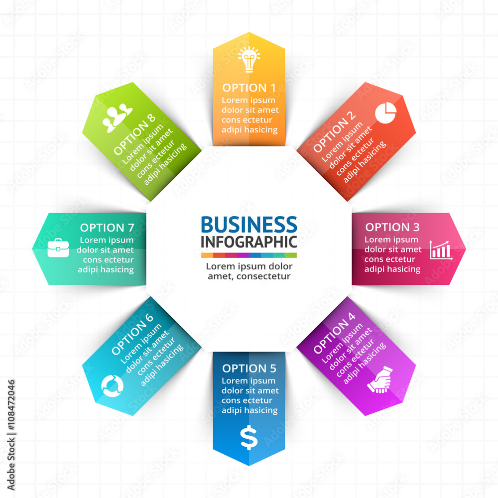 Vector circle arrows infographic, diagram, graph, presentation, chart ...
