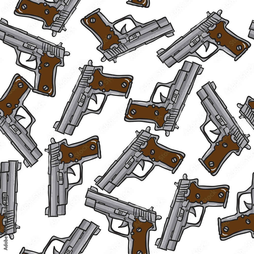 gun pattern vector de Stock | Adobe Stock