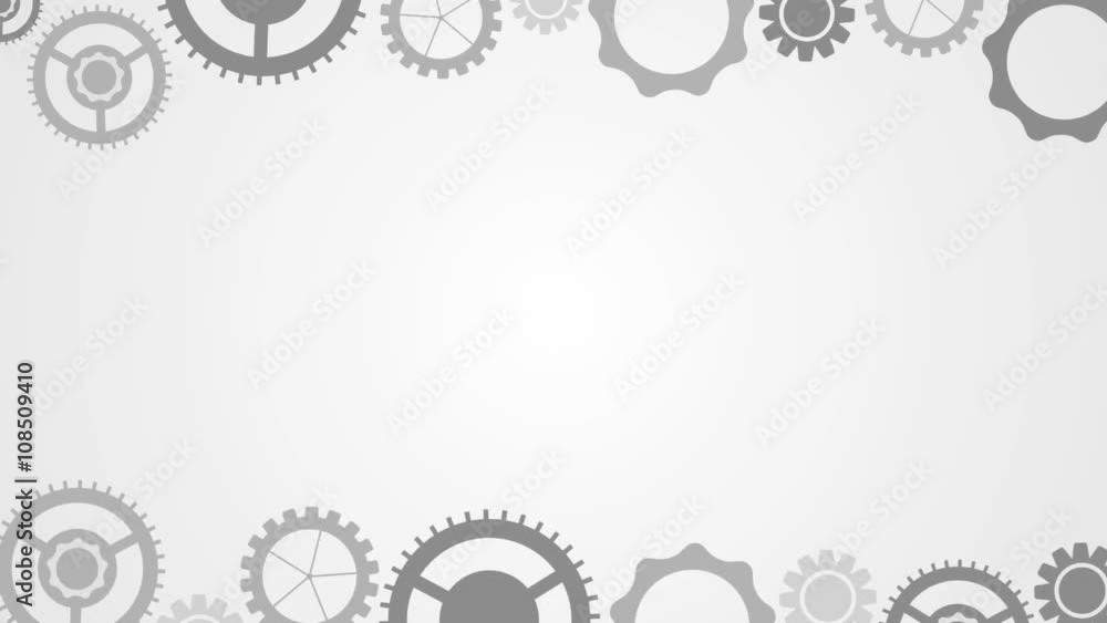 Light and dark tech gears mechanism motion background. Seamless loop ...
