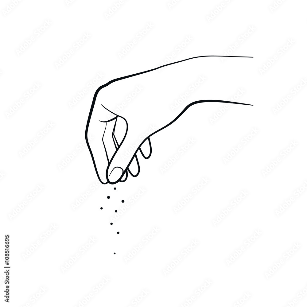 Cooking hand icon Stock Vector | Adobe Stock