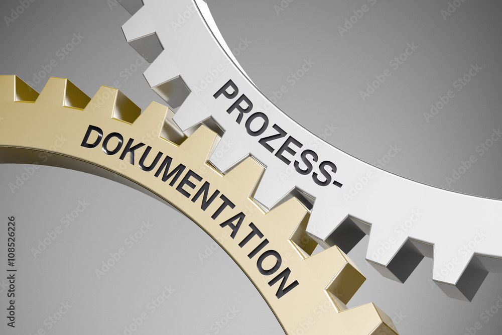 prozess dokumentation / Cogwheel Stock-Illustration | Adobe Stock