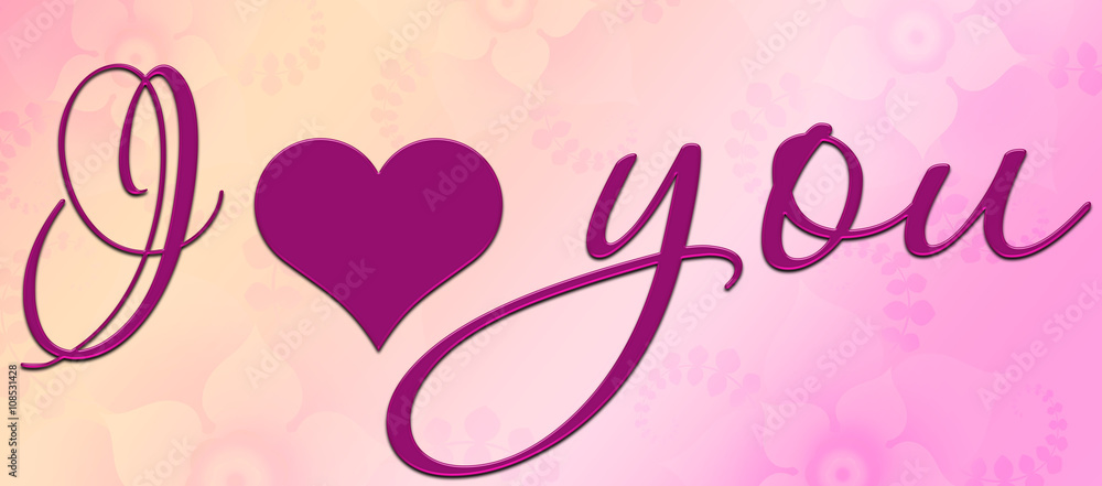 I love you ilustración de Stock | Adobe Stock