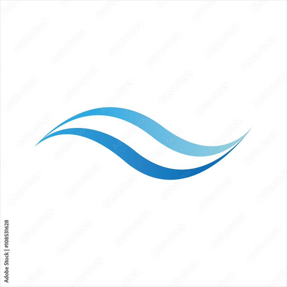 Water Flow Vector Logo