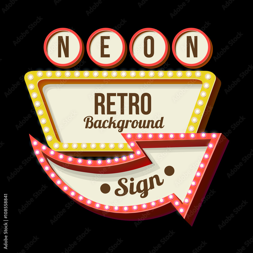 Retro Banner Sign