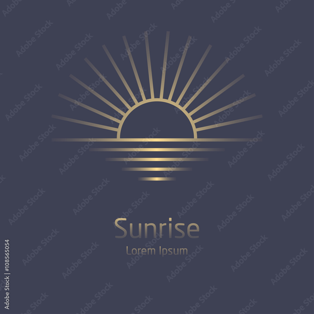 sunrise Stock Vector | Adobe Stock