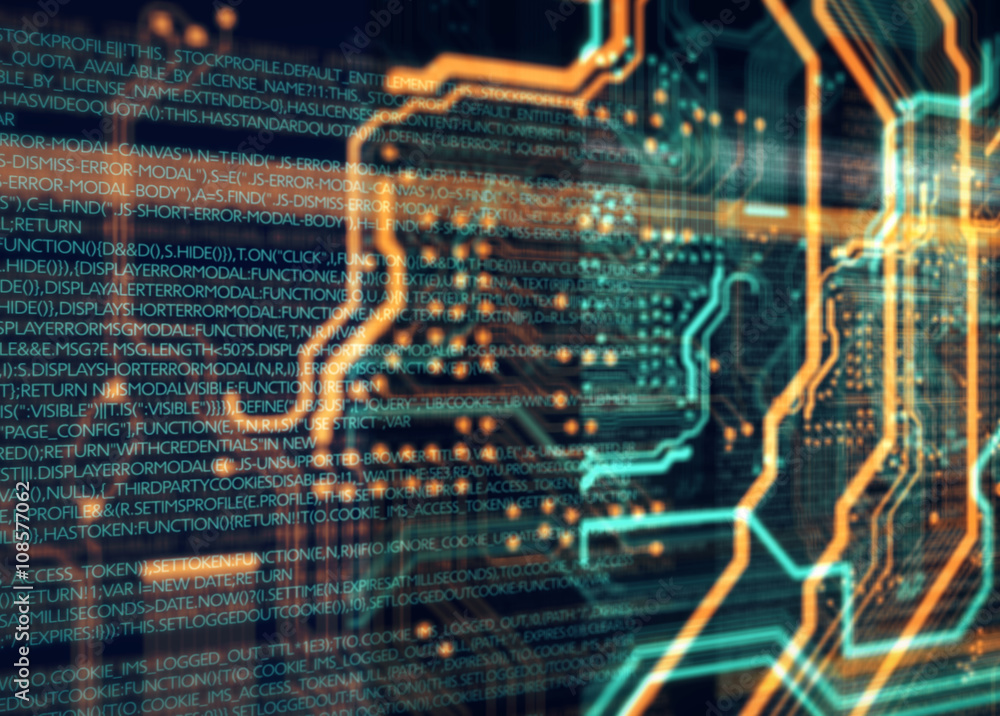 Technology background/Technology background of the abstract computer ...