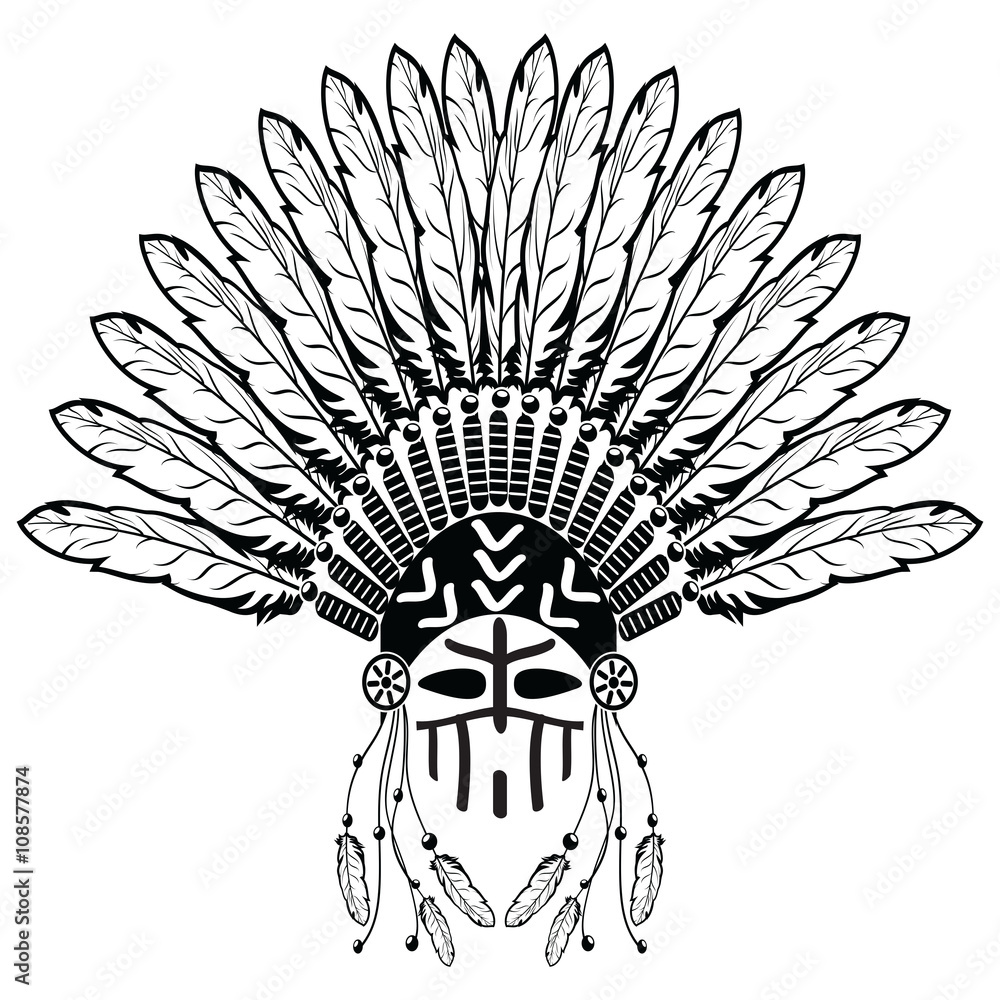 Aztec Warrior Headdress Drawing