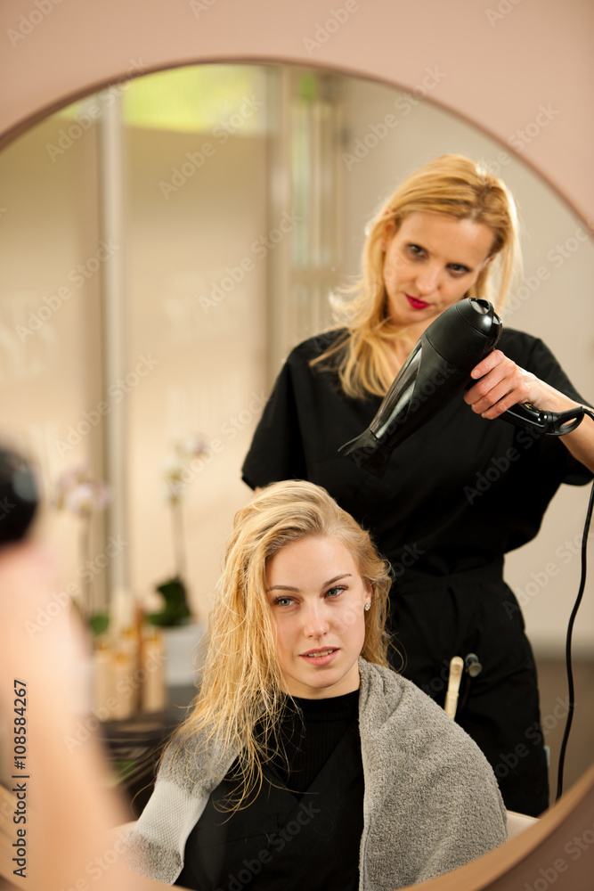 Hair Stylist At Work