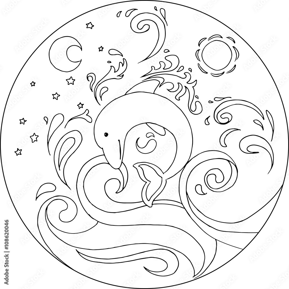 Water Mandala Coloring Pages