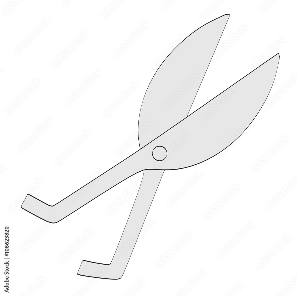 2d cartoon illustration of alchemy scissors Stock Illustration | Adobe ...