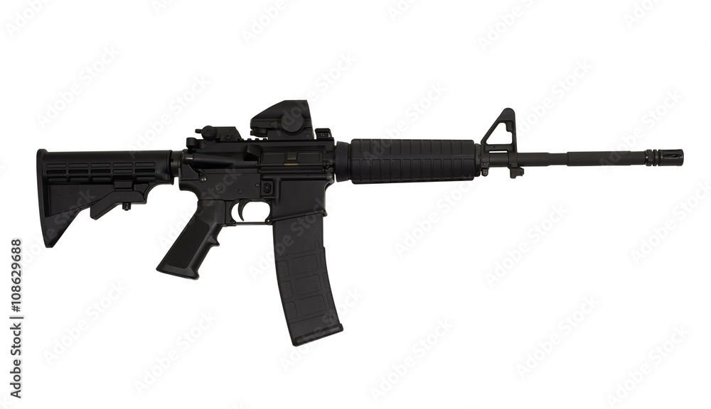 AR15 M4A1 Style Weapon USA Combat Automatic Rifle Stock Photo | Adobe Stock