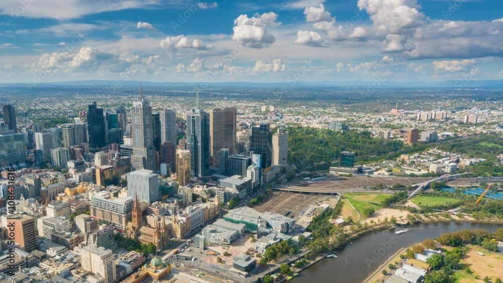 4k timelapse video of Melbourne CBD in daytime Stock Video | Adobe Stock
