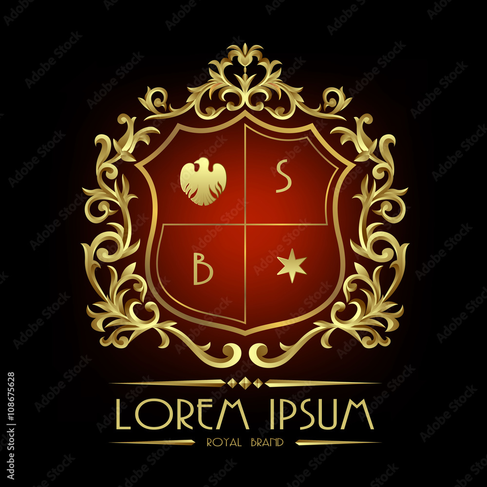 Royal Brand Logo,Crown logo,Lion Logo,Crest logo,Vector logo template ...