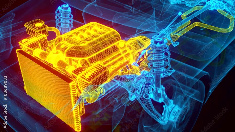 car engine transmission Stock ビデオ | Adobe Stock