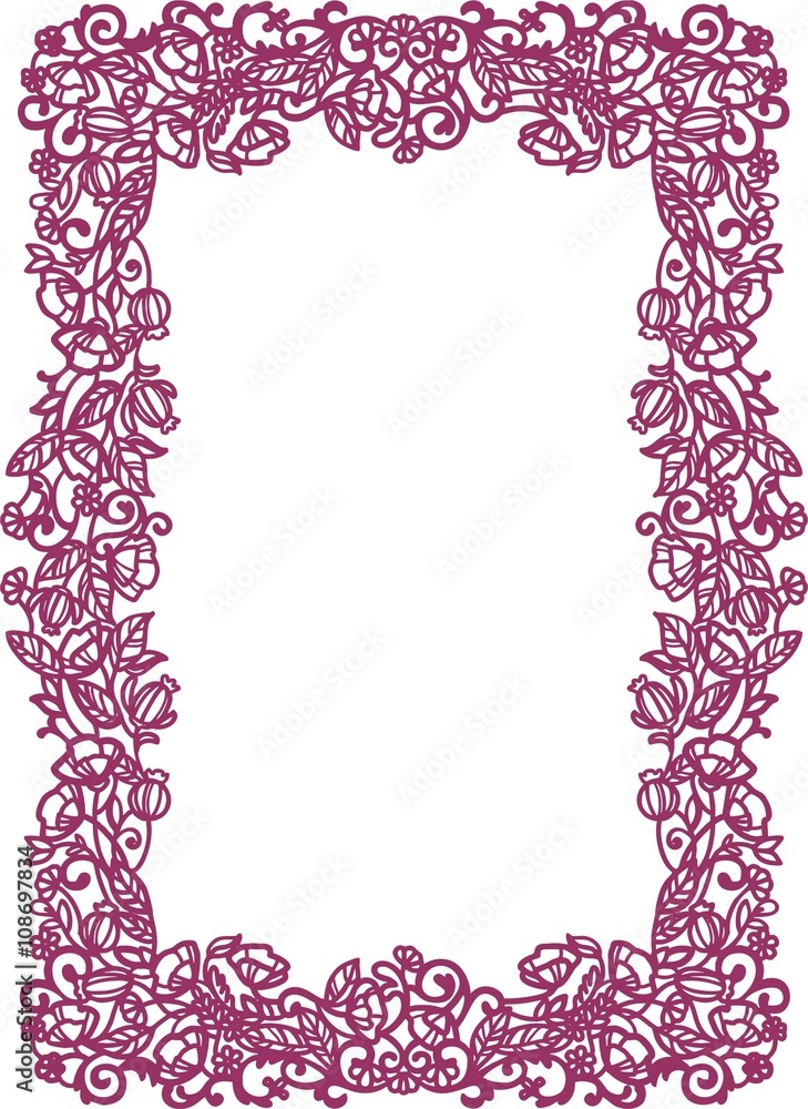 Cutout paper gate fold card for laser cutting or die cutting template ...