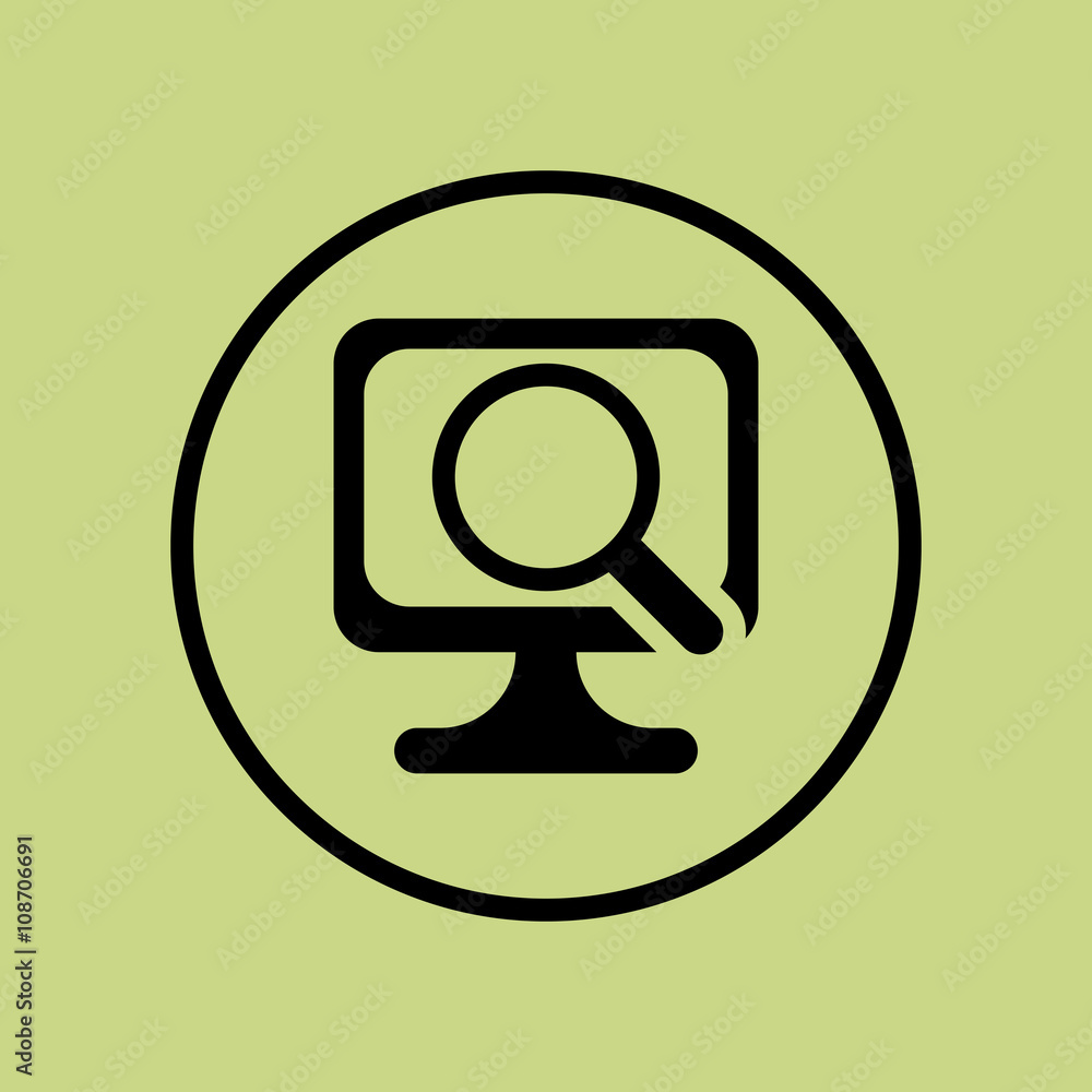 Vetor de computer scan icon, computer scan symbol, computer scan vector ...