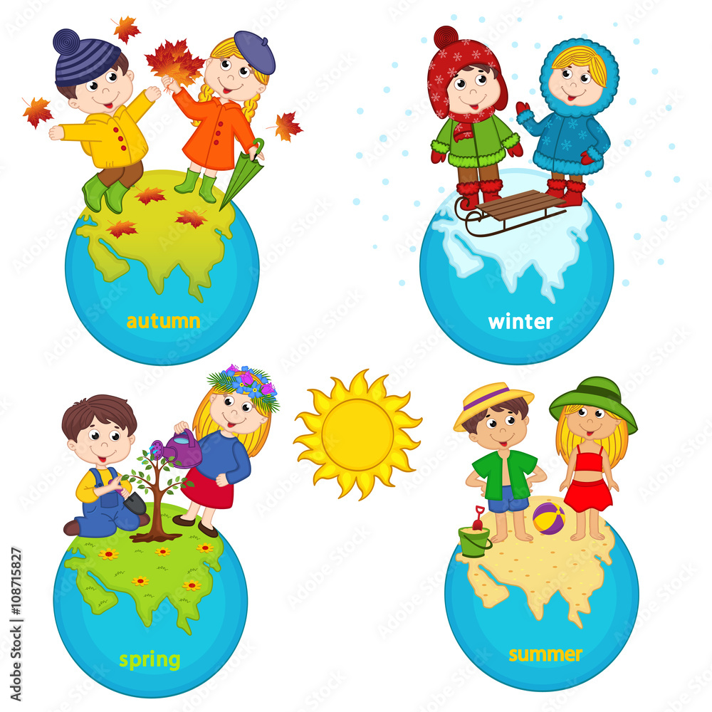 Seasons Clipart For Kids