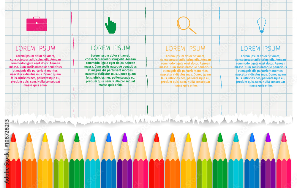 Education school infographics. Concept student vector Stock Vector ...