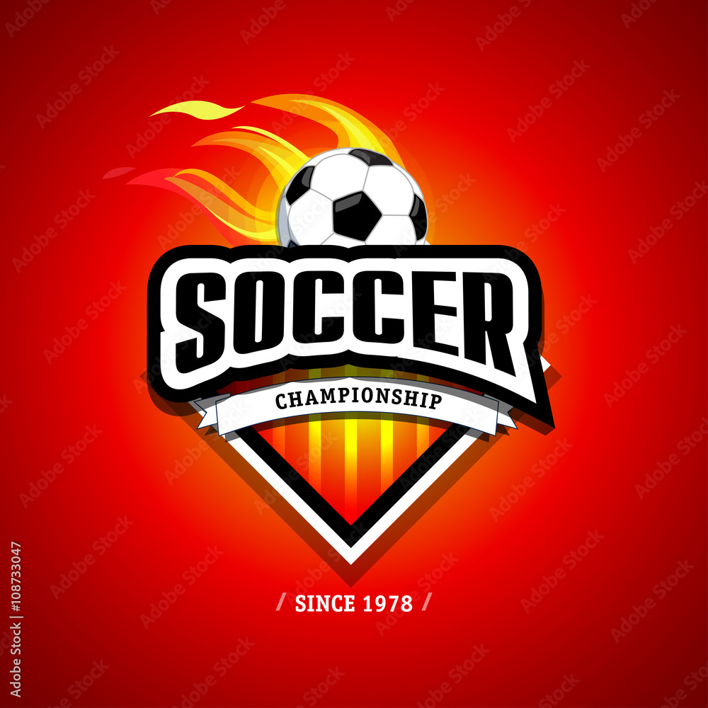 Red And Black Football Logo